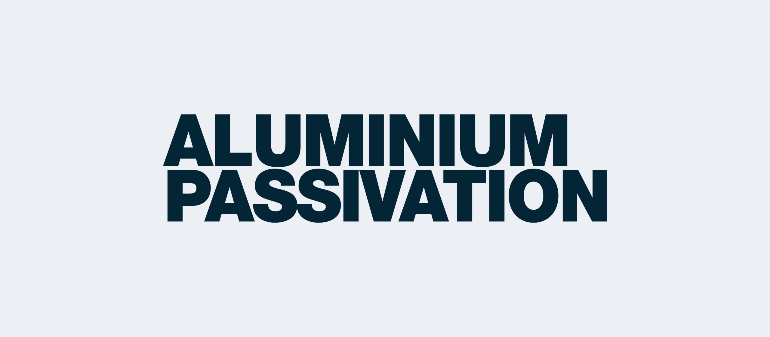 Aluminium passivation - DST-CHEMICALS